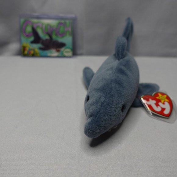 Ty | Toys | Vintage Ty Beanie Babies Crunch Shark Style 43 | Poshmark